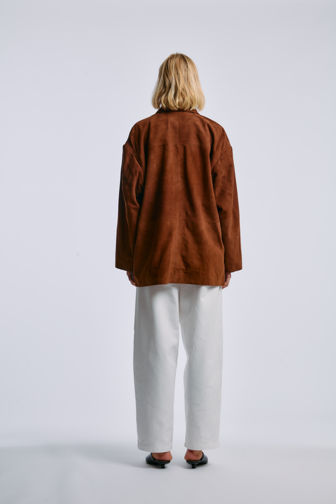 AMBER SUEDE LEATHER JACKET - One and Other